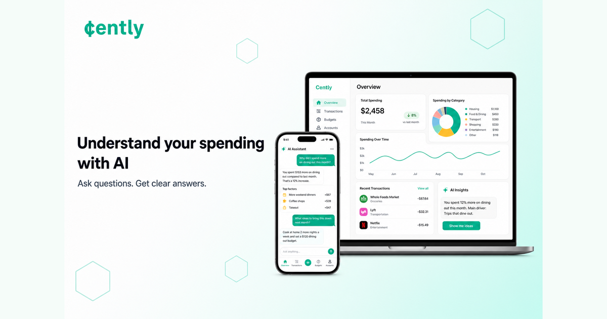 See where your money goes and what to do next | Cently